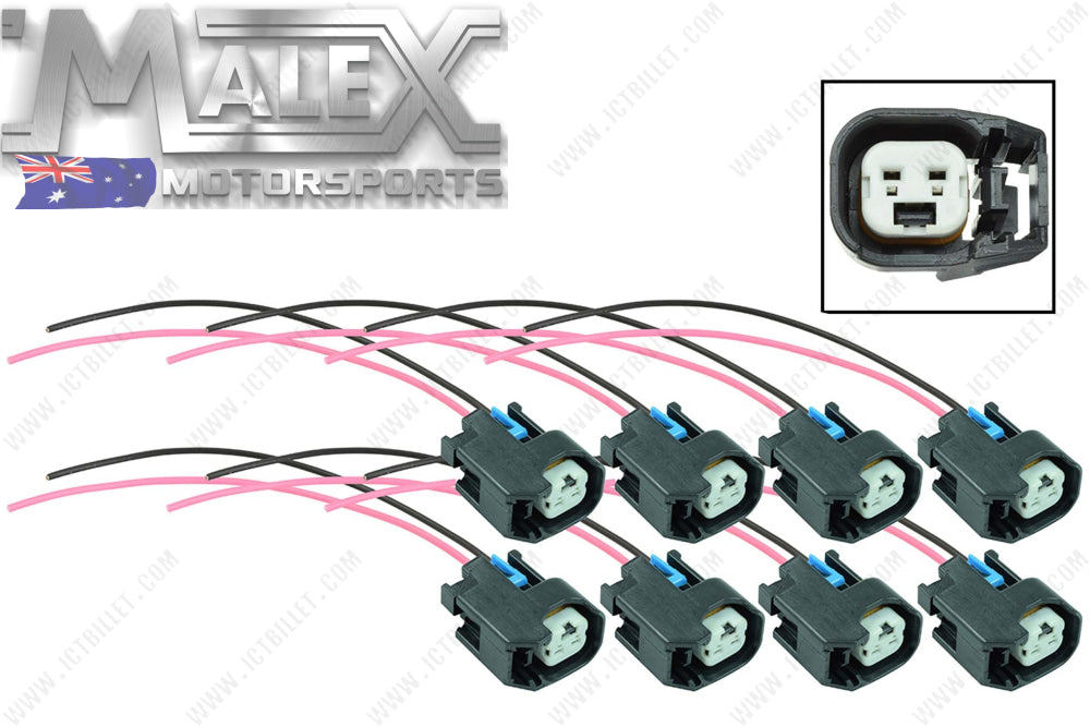 LS LS3 Injector Wire Connector Harness Pigtail Plug USCAR (8 pack ...