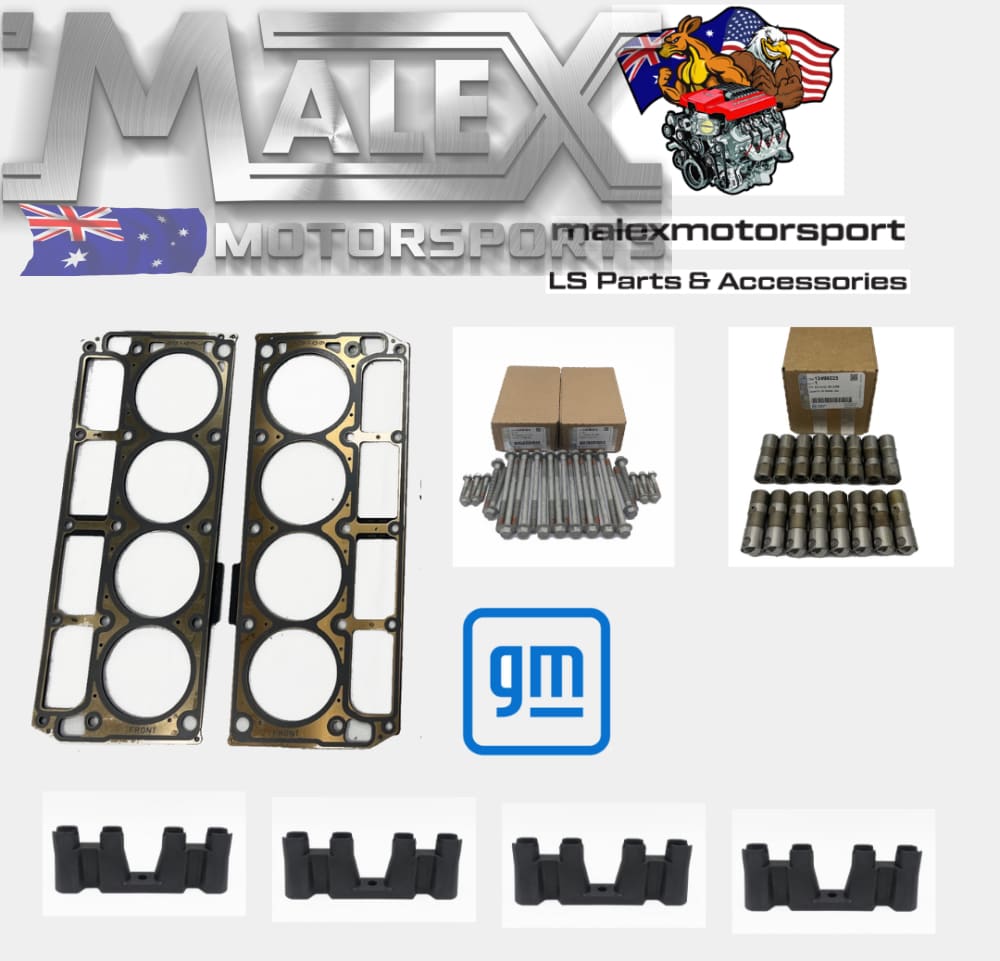 LS1 Genuine GM Gasket Kit Cylinder Head Gaskets Lifters, Early Long He ...